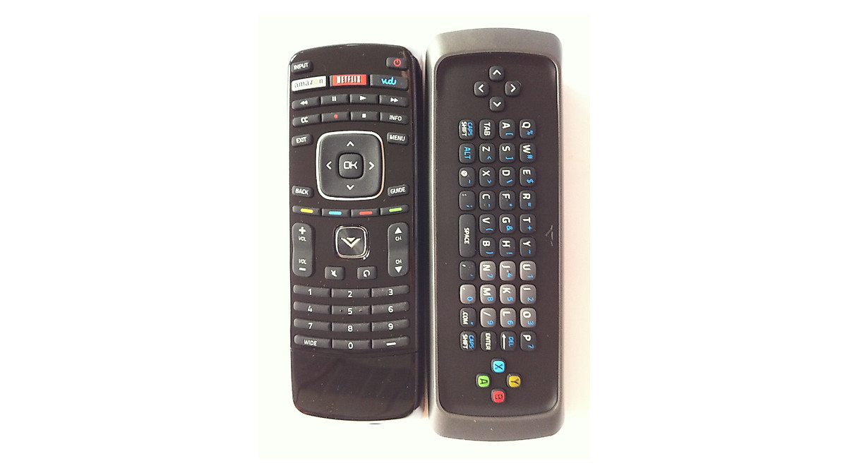 Vizio Smart TV Remote with QWERTY Keyboard & Streaming Buttons