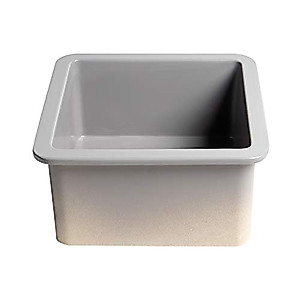 ALFI brand ABF1818S-GM Kitchen Sink, Grey Matte