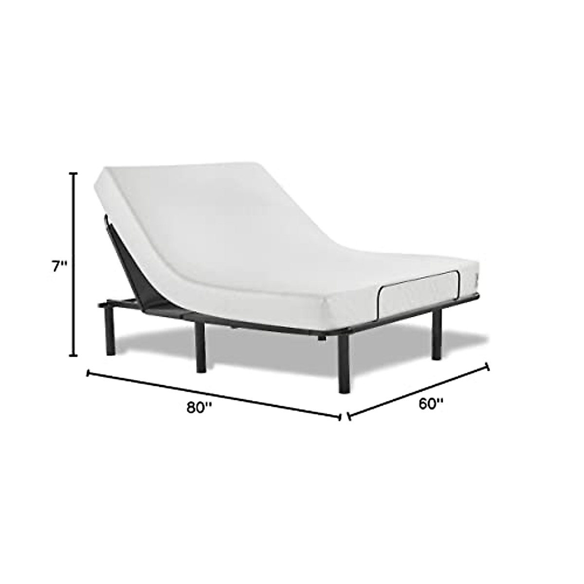 Simmons - Gel Memory Foam Mattress - 7 Inch, Queen Size, Firm Feel, Motion Isolating, Moisture Wicking Cover, CertiPur-US Certified, 100-Night Trial