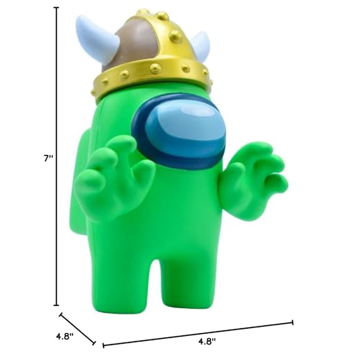 Just Toys LLC Among Us Collectible Figures - Series 2 (Green w/Viking Hat)
