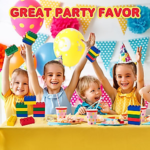 ArtCreativity Building Block Stress Relief Toys for Kids, Set of 12, Stacking Construction Foam Squeeze Toys in 4 Vibrant Colors, Birthday Party Favors, Goodie Bag Fillers, Office Gifts, Sensory Toys