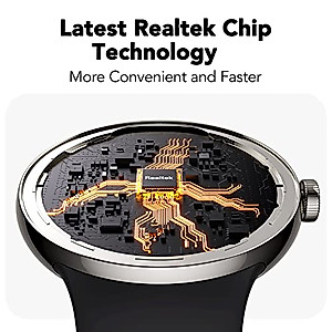 Parsonver Smart Watch Answer Make Call, AMOLED Always-on Display Smartwatch for Android and iOS Phones with Bluetooth Call/Dial, Fitness Activity Tracking, Sleep Monitor, Pedometer, Black, AIROR1