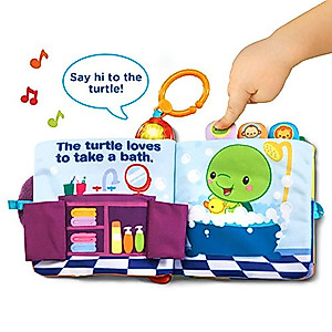 VTech Baby Peek and Play Baby Book Amazon Exclusive, Purple