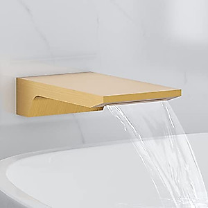 Gabrylly Shower System with Tub Spout, Wall Mounted Shower Faucet Set for Bathroom with High Pressure 10" Rain Shower head and 3-Setting Handheld Shower Head Set,Brushed Gold