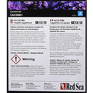 Red Sea Fish Pharm ARE22017 Reef Foundation Calcium/Strontium Supplement-A for Aquarium, 1kg