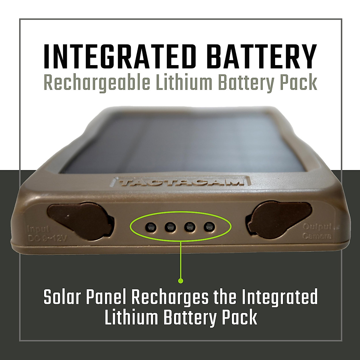 TACTACAM Reveal External Solar Panel for All Reveal Cellular Trail Cameras X Pro, X 2.0, SK, XB, Gen 1 (Solar Panel)