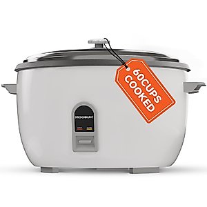 MOOSUM Commercial Rice Cooker, Large Capacity 30-Cup (UnCooked), 60-Cup (Cooked) with One Touch Operation and 12-Hour Keep Warm,Easy to Use and clean,1600W