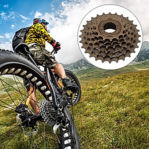 Yosoo Health Gear 8 Speed Freewheel Threaded, 8 Speed Cassette, Bike Freewheel 8 Speed 11-28t, Bike Cassette Screw on Freewheel Mountain Bike Freewheel Set
