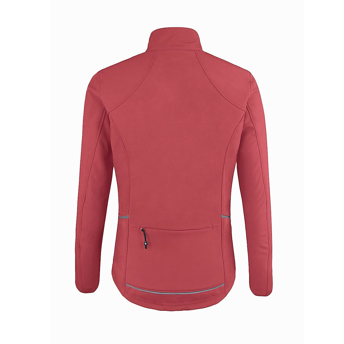 BALEAF Women's Cycling Jacket Windproof Thermal Winter Running Cold Weather Gear Waterproof Softshell Warm Rose Red Size XXL