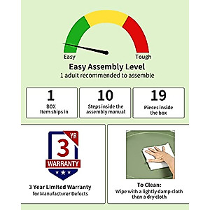 EKNITEY 2 Tier End Table - Metal Side Table Waterproof Small Sofa Coffee Side Tables Bedroom Indoor Outdoor with Removable Tray for Living Room Bedroom Balcony and Office (Atrovirens)