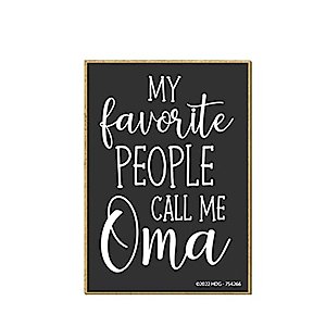 Honey Dew Gifts, My Favorite People Call Me Oma, 2.5 inch by 3.5 inch, Made in USA, Refrigerator Magnets, Fridge Magnets, Decorative Sayings Magnets, Granny Gifts, Grandparents Day Gift, Oma Gifts