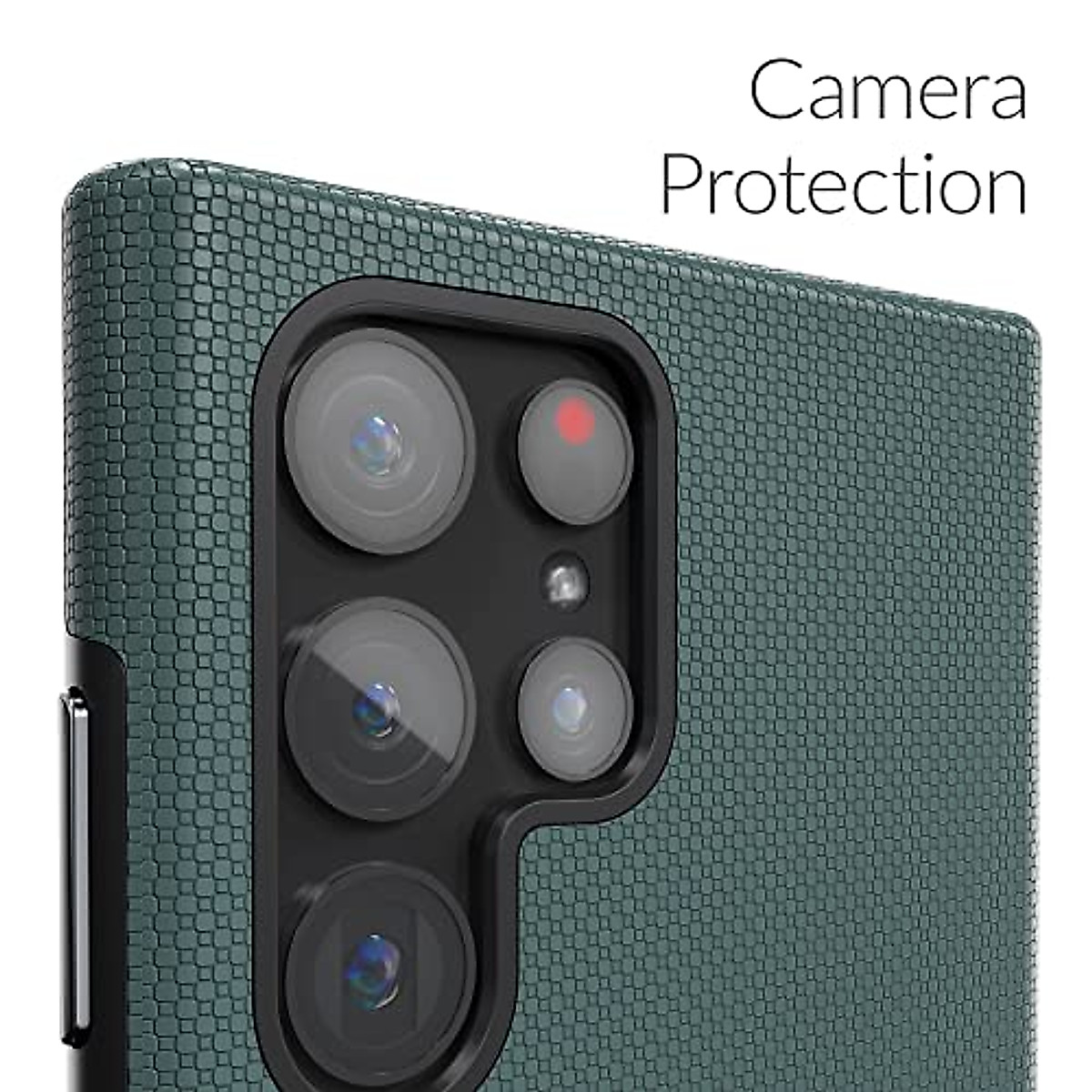 Crave Dual Guard for Samsung Galaxy S22 Ultra Case, Shockproof Protection Dual Layer Case for Samsung Galaxy S22 Ultra, S22 Ultra 5G - Forest Green