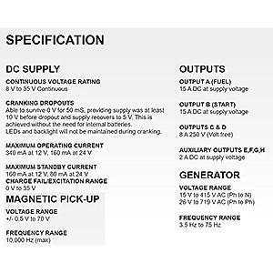 Thunder Parts DSE7310 MKII Auto Start Control Module | Suitable for a Wide Variety of Single, Diesel or Gas Gen-Set Applications | Original - Made in UK | 1 Year Warranty!