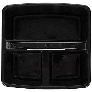 Hobby Lobby Organizer Caddy, 3 Compartments, Large Handle, Black Plastic, Set of 2, for School Supplies