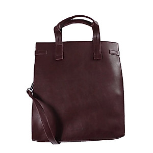 Danielle Nicole Womens Minx Faux Leather Colorblock Tote Handbag Purple Large