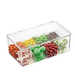 2 Pack Stackable Plastic Tea Bag Organizer - Storage Bin Box for Kitchen Cabinets, Countertops, Pantry - Holds Beverage Bags, Cups, Pods, Packets, Condiment Accessories Holder