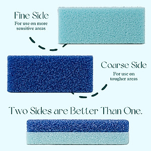 Mantello Pumice Stone for Feet- Foot Scrubbers for Shower and Foot Tub- Pumice Stone for Feet Callus Remover- Double Sided Foot Scrubber Dead Skin Remover- 4 Pack