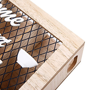 Wooden Silverware Holder , 4 Compartments Kitchen Utensil Holder for Countertop,Rustic Spoon Holder Kitchen Tools Storage Caddy Decoroon Holder Kitchen Tools Storage Caddy Decor,11.6”W x 3.2”D x 6”H