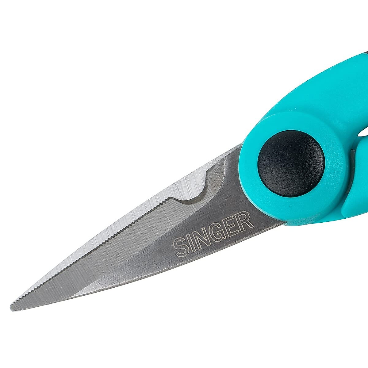 SINGER 00558 5-1/2-Inch ProSeries Heavy Duty Scissors with Power Notch , Teal