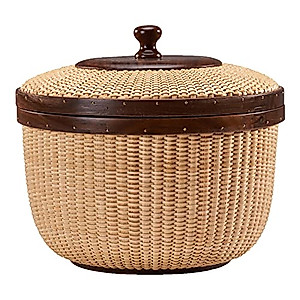 Teng Tian lidded home storage Rattan Handicrafts Casual Style Circular Basket rattan baskets