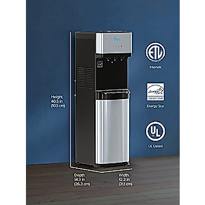 Brio 520 Series No Line Bottom-Loading Water-Cooler with Built-in 2 Stage Water-Filter