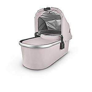UPPAbaby Cruz V2 Stroller - Alice (Dusty Pink/Silver/Saddle Leather) + Bassinet - Alice (Dusty Pink/Silver)