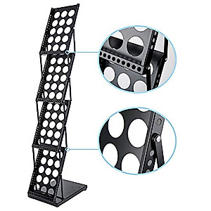 Polmart Brochure Magazine Catalog Literature Display Rack, 4 Pockets