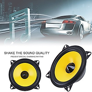 ePathChina 4 inch 60W 2-Way Full Range Frequency Car Audio Stereo Speaker Automobile Loudspeaker 2 pcs