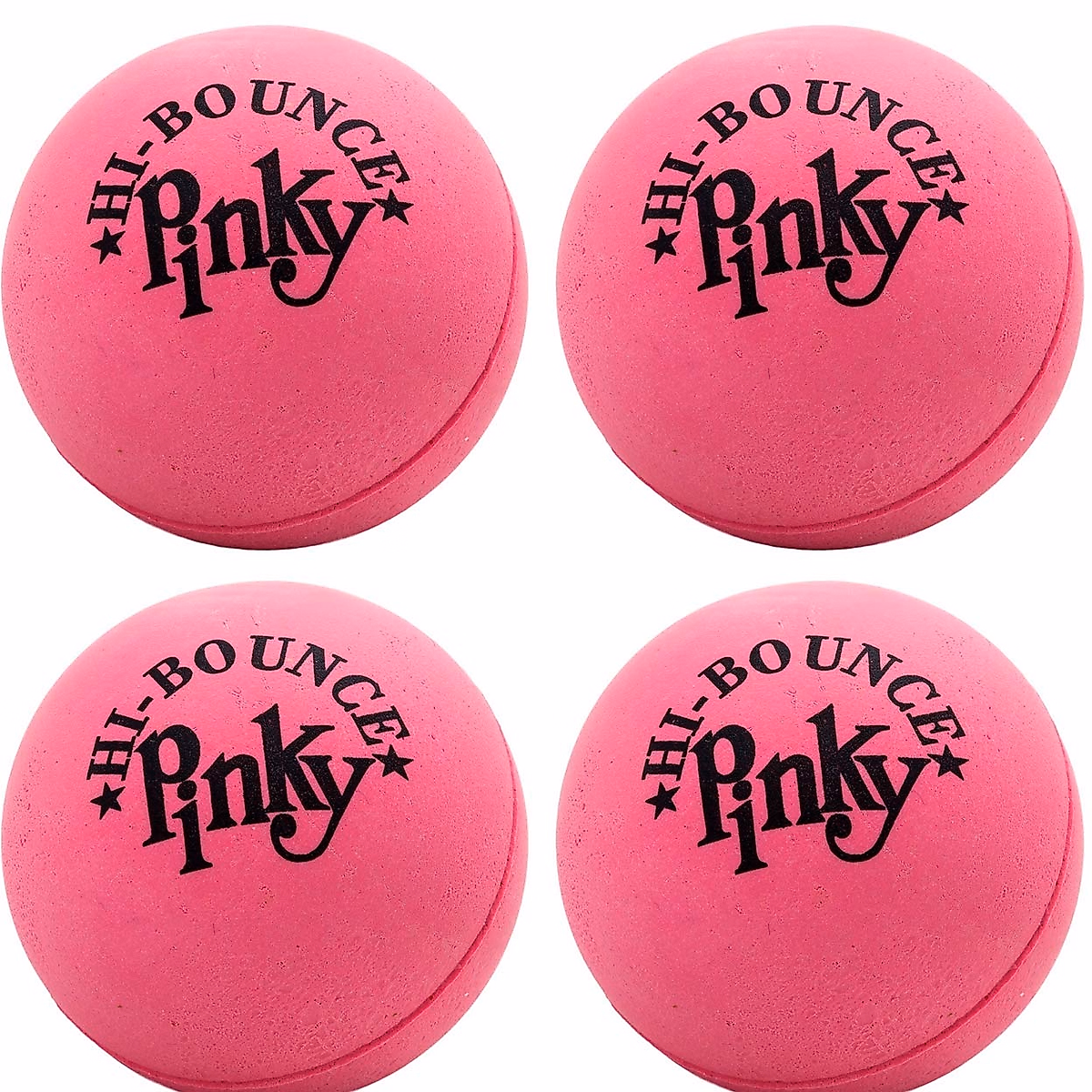 JA-RU High-Bounce Pinky Ball (4 Pack) Small Bouncy Rubber Balls for Kids. Stress Handball. Indoor & Outdoor Sport Games. Therapy Classroom Playground Toys. Throwing & Juggling. 976-4A