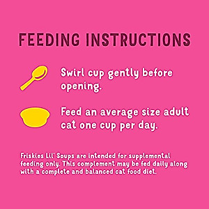 Purina Friskies Natural, Grain Free Wet Cat Food Complement, Lil' Soups With Sockeye Salmon in Chicken Broth - (8) 1.2 oz. Cups