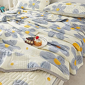 Latex Sleeping Mat Pillowcase Cooling Mattress Mat Cover Set Soft Fine Stitching Breathable IrritationFree FadeResistant for Summer (Type 1 Sleeping Mat 180x200cm / 70.9x78.7in)