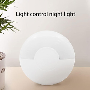 Nightlight,Photosensitive Sensor, White Light, 0.6W, 220V, Suitable for Infants, Children, Children's Rooms, Corridors and Other Scenes (1 Pack)