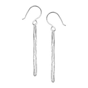 Silpada 'Balancing Act' Drop Earrings in Hammered Sterling Silver