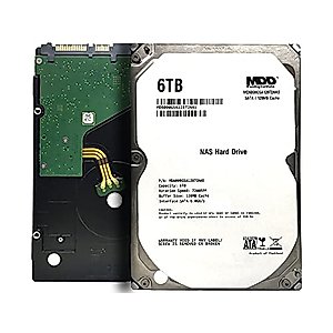 MaxDigitalData 6TB 7200RPM 128MB Cache SATA 6.0Gb/s 3.5inch Internal Hard Drive for NAS Network Storage (MD6000GSA12872NAS) - 3 Years Warranty