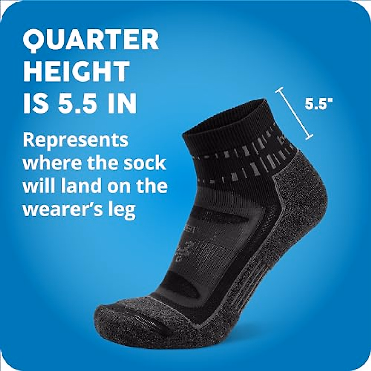 Balega Blister Resist Performance Crew Athletic Running Socks for Men and Women (1 Pair), Black, X-Large