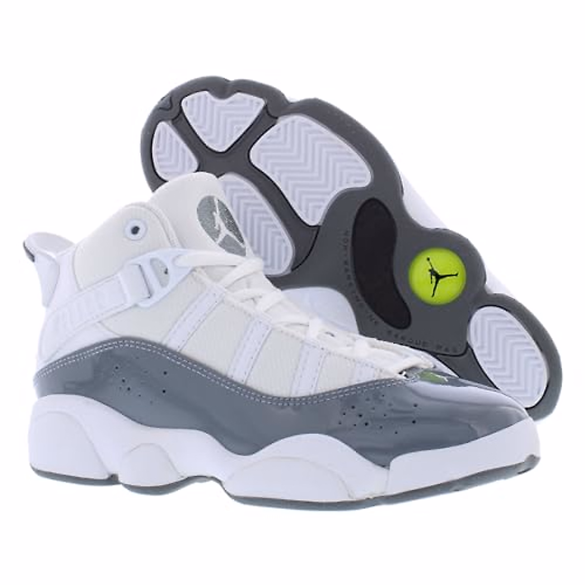 Jordan Boy's 6 Rings (Little Kid) White/Cool Grey/White 2 Little Kid M