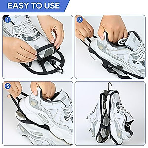 FRSISI Footwear Clip Sports and Outdoor Climbing Trip,Footwear Clip Sports Accessory,Hang Extra Shoes Cleats Boots or Gear on Your Bag (X-Large)