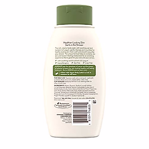 Aveeno Daily Moisturizing Yogurt Body Wash for Dry Skin with Soothing Oat & Vanilla Scent, Gentle Body Cleanser, 12 fl. oz