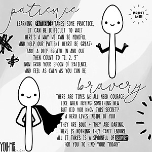 Toddler Spoons and Forks for Self Feeding | 4pc Stainless Steel Utensils Engraved with Positive Words to Encourage Eating | Ages 2-6 Kids Utensils