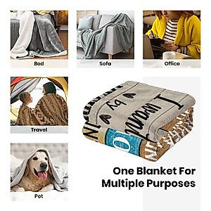 to My Girlfriend Blanket Gifts for Girlfriend I Love You Blessing Sweet Sayings Quote Throw Blankets 50x60 inch Birthday Gifts for Her Anniversary Present Soft Blankets for Bed Sofa