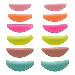 Lami Lash Lift Pad LM Curl Soft 6 Size Lifting Shield Eyelash Perming Rod Glue Free On Eyelid Neon Lamination Roller Easier Perm Rods Include Ribbon Cover Silicone Eye Patch Y Brush Lash Lift Tool