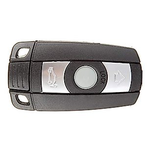 cciyu X 1 Flip Key Fob with Key Blade 3 buttons Replacement for 05 06 07 08 09 10 11 12 13 for BMW X5 X6 Z4 1 3 5 6 7 Series with FCC KR55WK49123