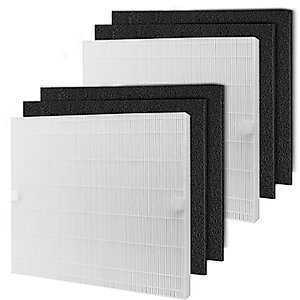 Allisfresh AP-0512NH True HEPA Replacement Filter Compatible with Coway Airmega AP-0512NH Air Purifier, 2 x HEPA Filter and 4 x Carbon Filters