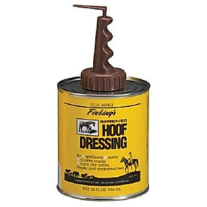 Fiebing's Improved Hoof Dressing Oil Conditioner for Horses Split Hooves, Corns, and Cracks