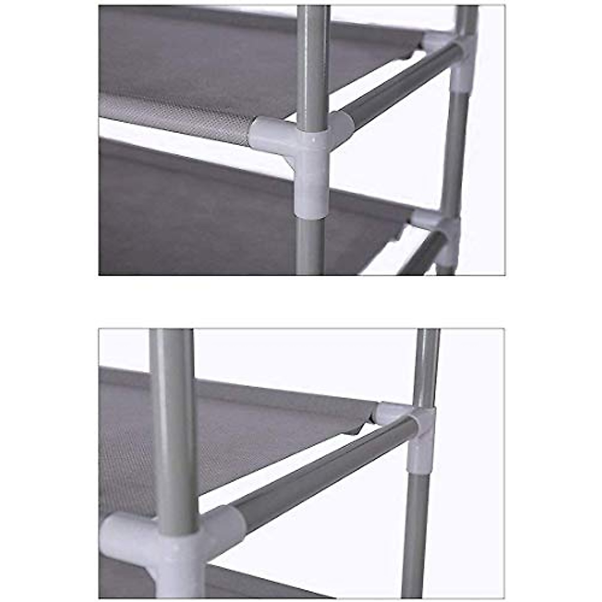 Mandorra 10 Layer 9 Grid Shoe Rack Shelf Storage Closet Organizer Cabinet Multiple Colors (Red)