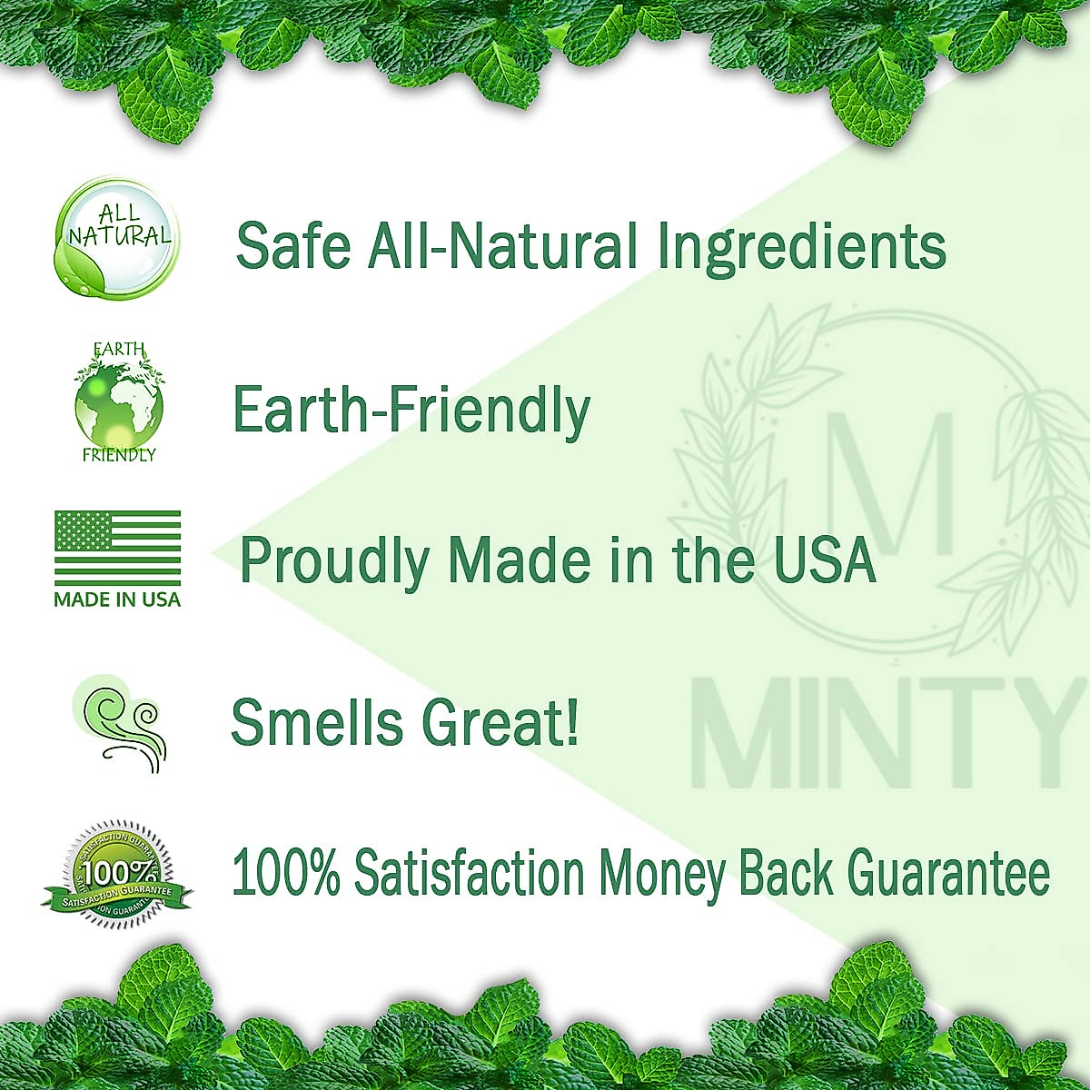 Minty Spider Repellent, Natural 5% Peppermint Oil Spray, Kills & Deters All Types of Spiders and Insects, Indoor and Outdoor Use, 128 fl oz Gallon