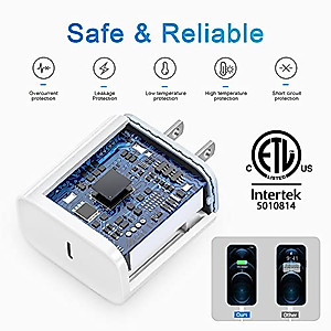 iPhone 13 14 Fast Charger, [Apple MFi Certified] 20W iPhone Charger Fast Charging,2Pack 6FT USB C to Lightning Cord with USBC Charger Compatible with iPhone 14 13 12 11 Pro Max,14 Plus,XR,XSMAX,iPad