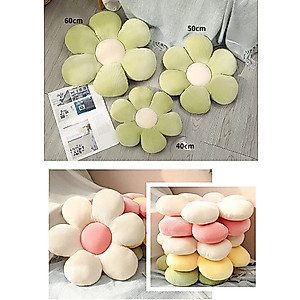 Tykoo Cute Flower Cushion Pillow Sofa Cushion Throw Pillow Indie Room Decor for Teans Tweens Girls Lovely Plush Stuffed Toy for Kids Reading Nook Watching TV Bed Room (Pink Petals,40cm)