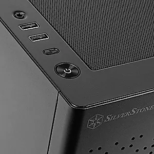 SilverStone Technology SUGO 16 Black Mini-ITX Small Form Factor case with All Steel Construction, SST-SG16B