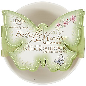Lenox Butterfly Meadow Melamine 4-Piece Bowl Set, 1.3 LB, White